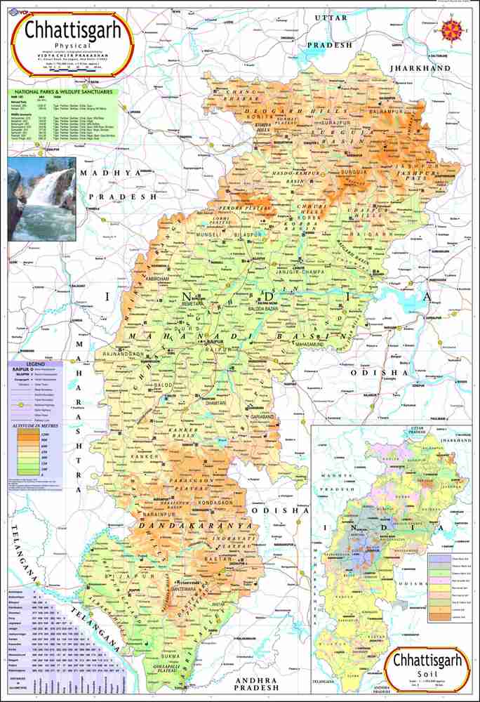 Chhattisgarh District Map, Chhattisgarh Political Map, 42% OFF