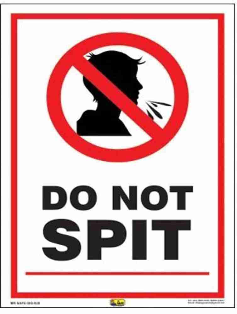 No Spitting Poster