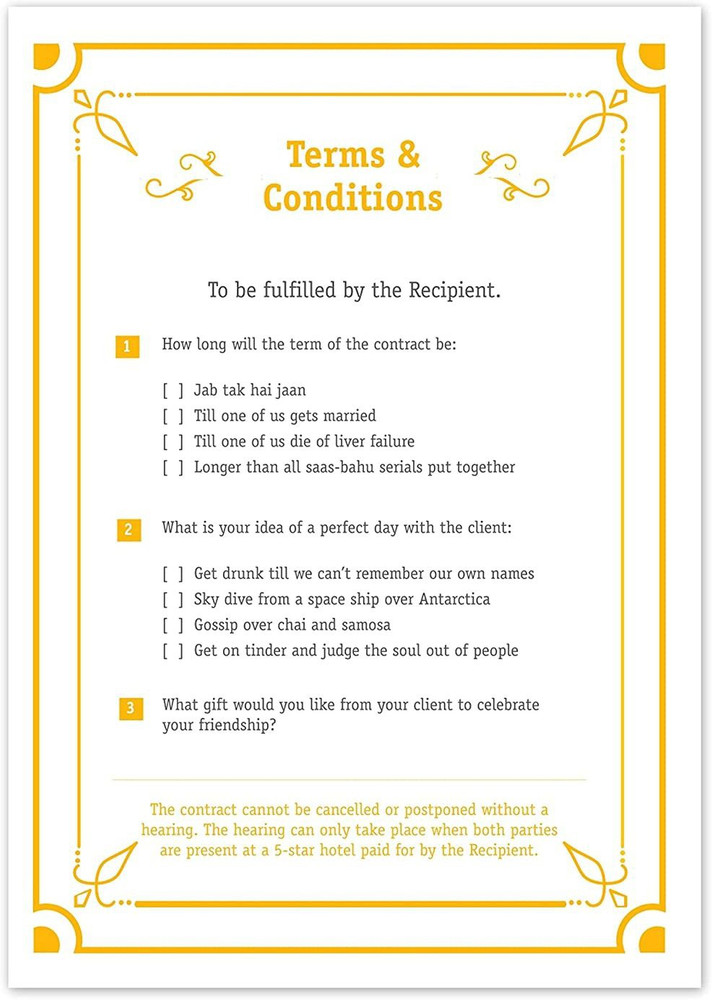Best Friend Contract Template