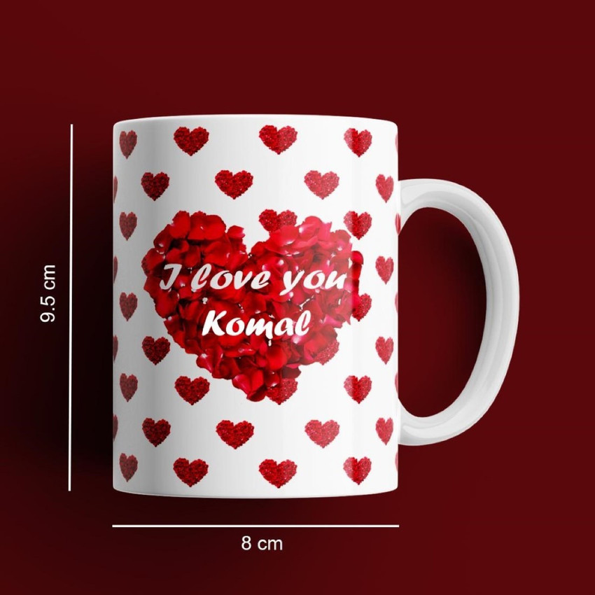 I Love U Komal Name