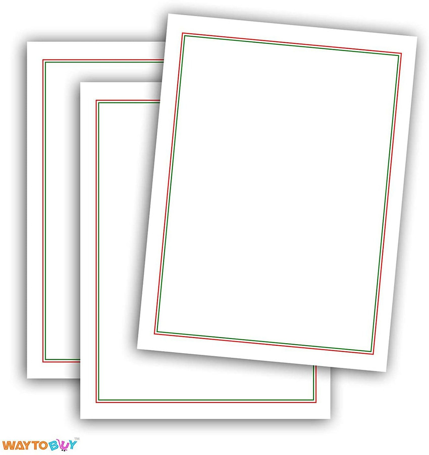 Simple A4 Size Paper Border Designs
