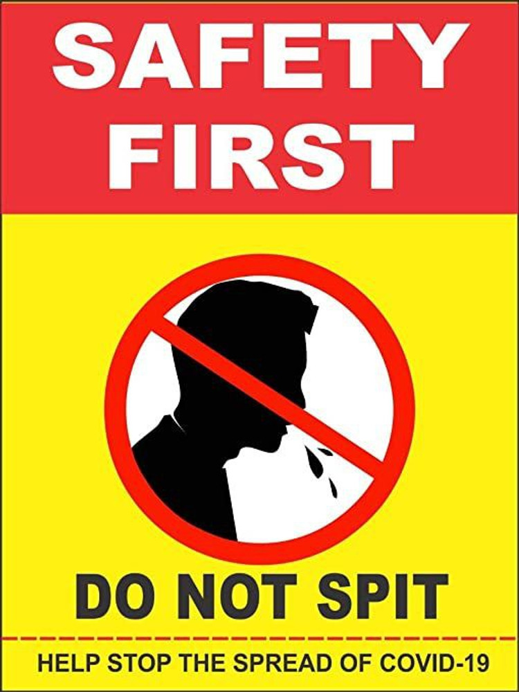Do Not Spit Signage