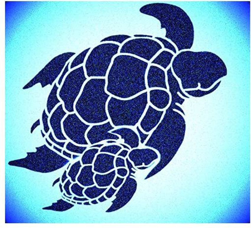 Baby Sea Turtle Stencil
