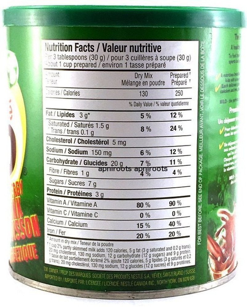 Nestle Milo Nutritional Information | Besto Blog