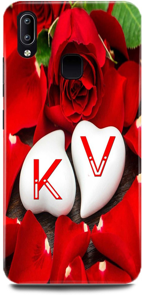 Alphabet V And K In Heart