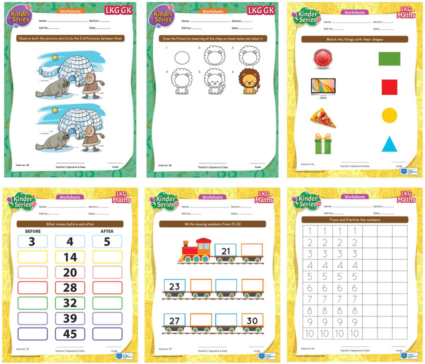 LKG Activity Worksheets 120 Pages English, Maths, GK,, 51% OFF LKG Activity Worksheets 120 Pages English, Maths, GK,, 51% OFF