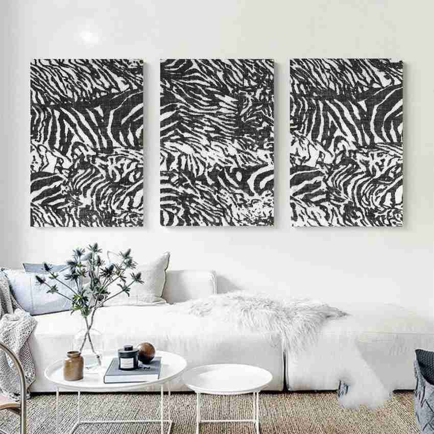 Zebra Pattern On Wall Painting