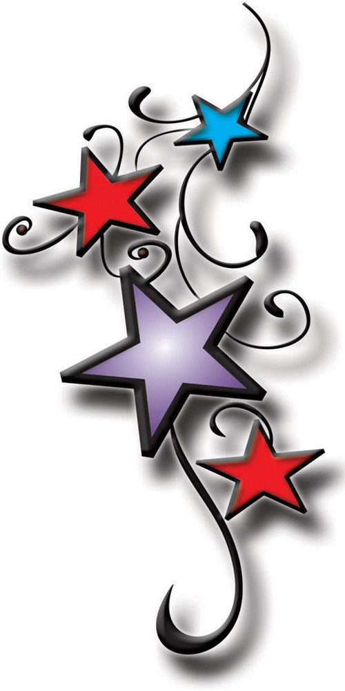 Star Tattoo Designs On Arm