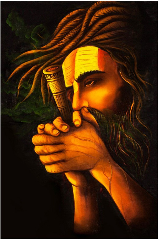 Lord Shiva Smoking Chillum Wallpapers