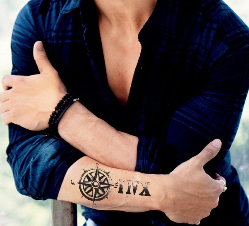 Compass Tattoo Wrist