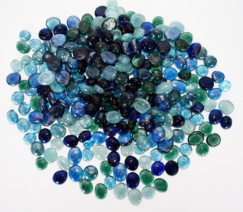 Decorative Glass Pebbles For Gardens | Shelly Lighting