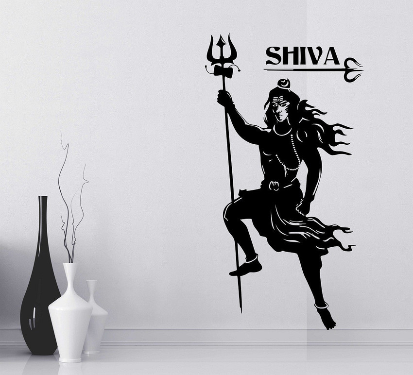 Lord Shiva Dancing Black And White