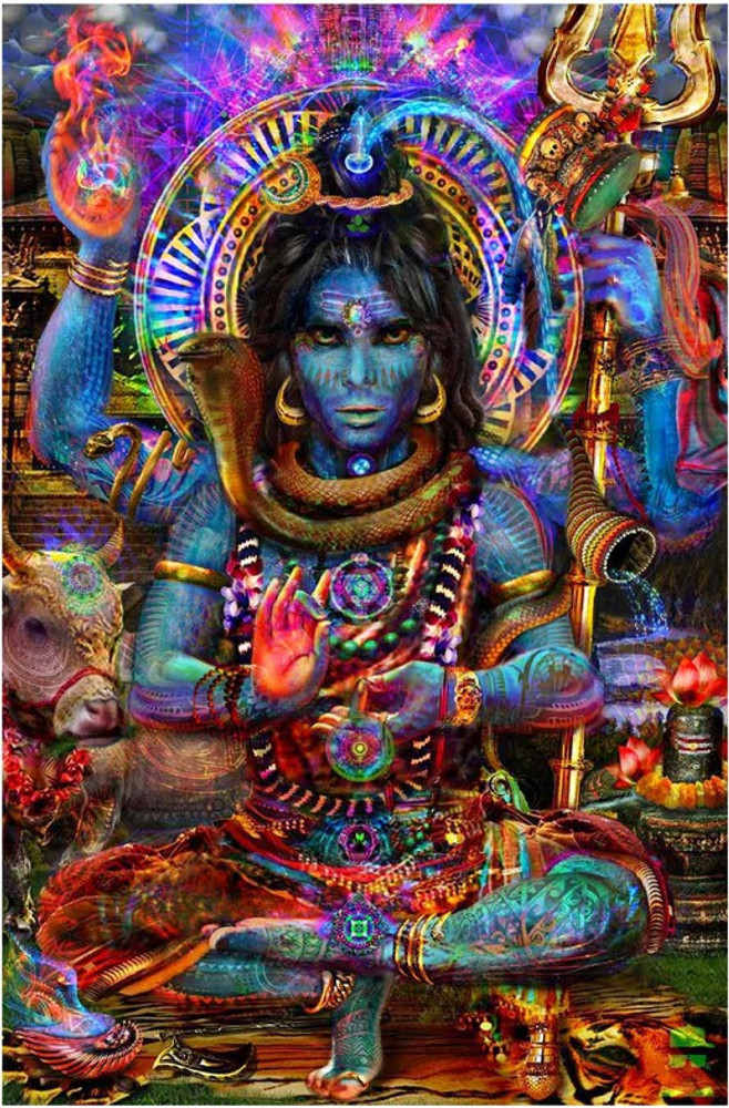 Psychedelic Pictures Of Lord Shiva