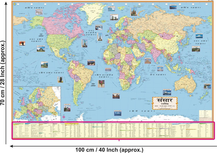 Large World Political Map World Wall Map, 46% OFF