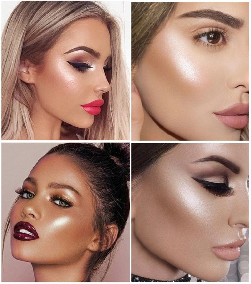Gold Highlight Makeup
