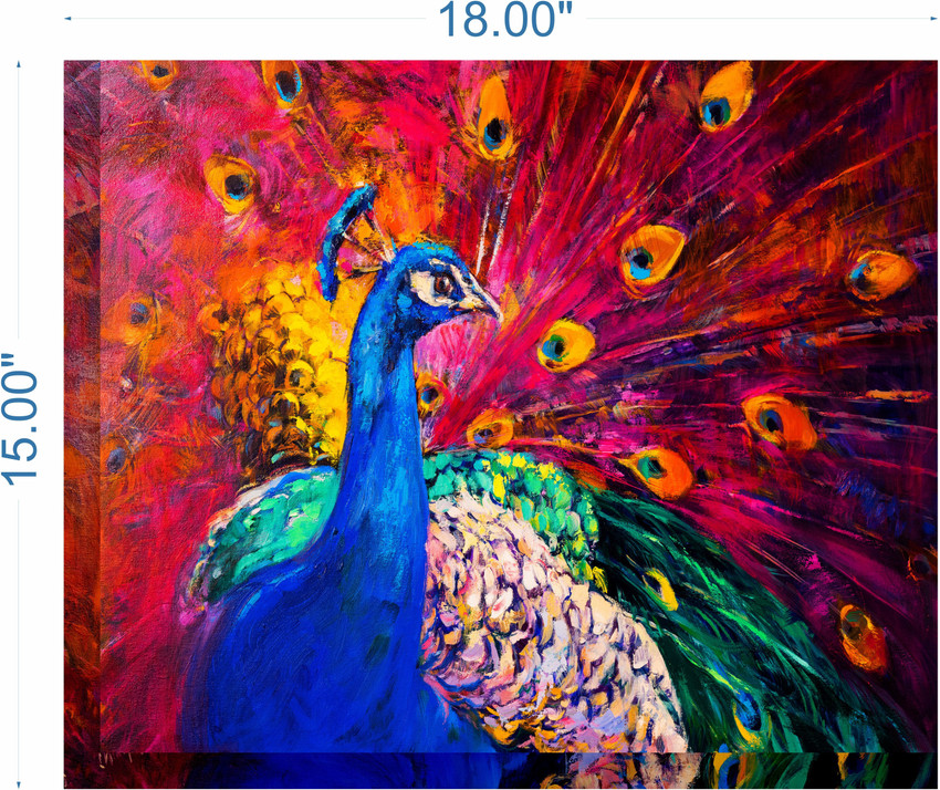 Peacock Abstract Art