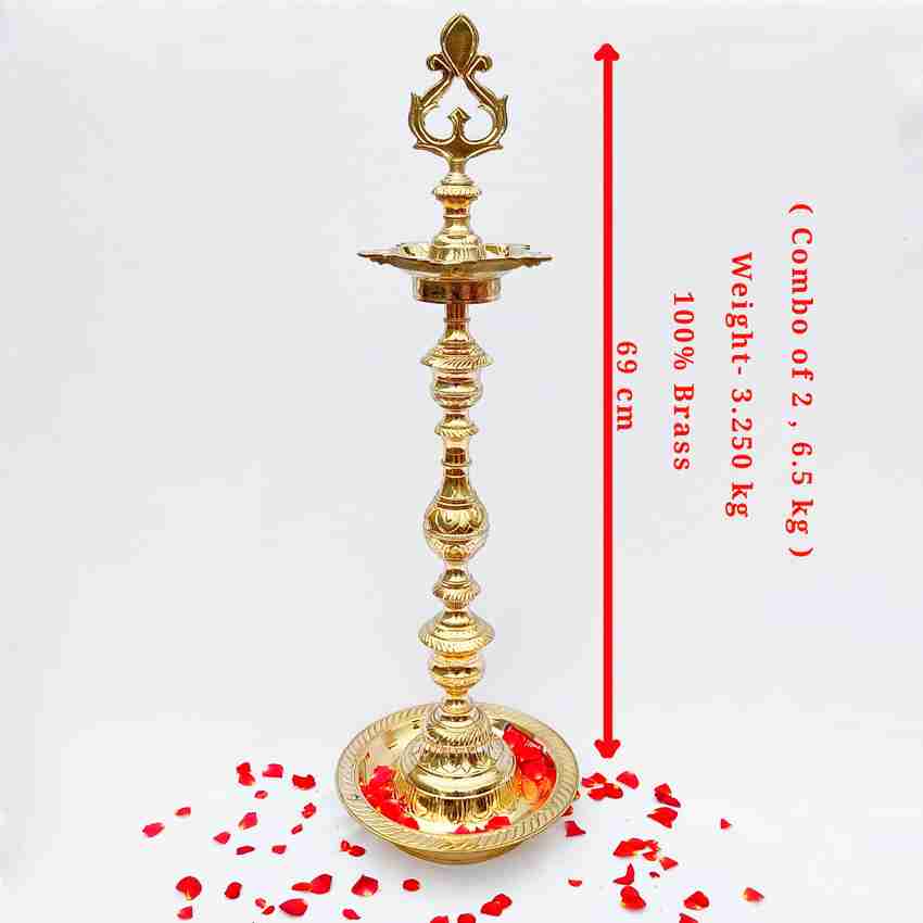 Buy Kuthu Vilakku, Annapakshi, Brass Diya Stand, Brass Oil, 54% OFF