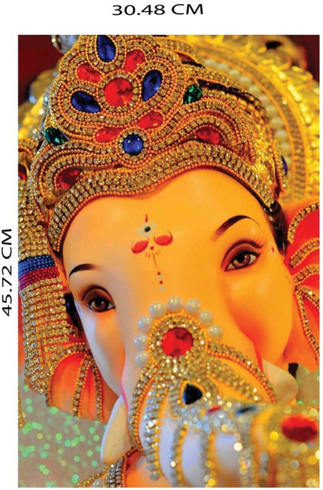 Religious Wall Poster|Shree Ganesha Ji |Ganpati Bappa Wall Poster ...