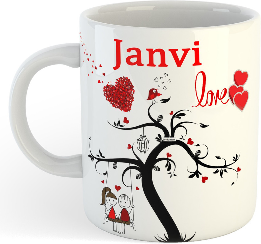 Janvi Name Logo