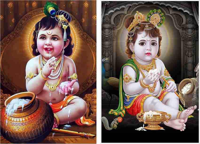 Cute Lord Baby Krishna Wallpaper