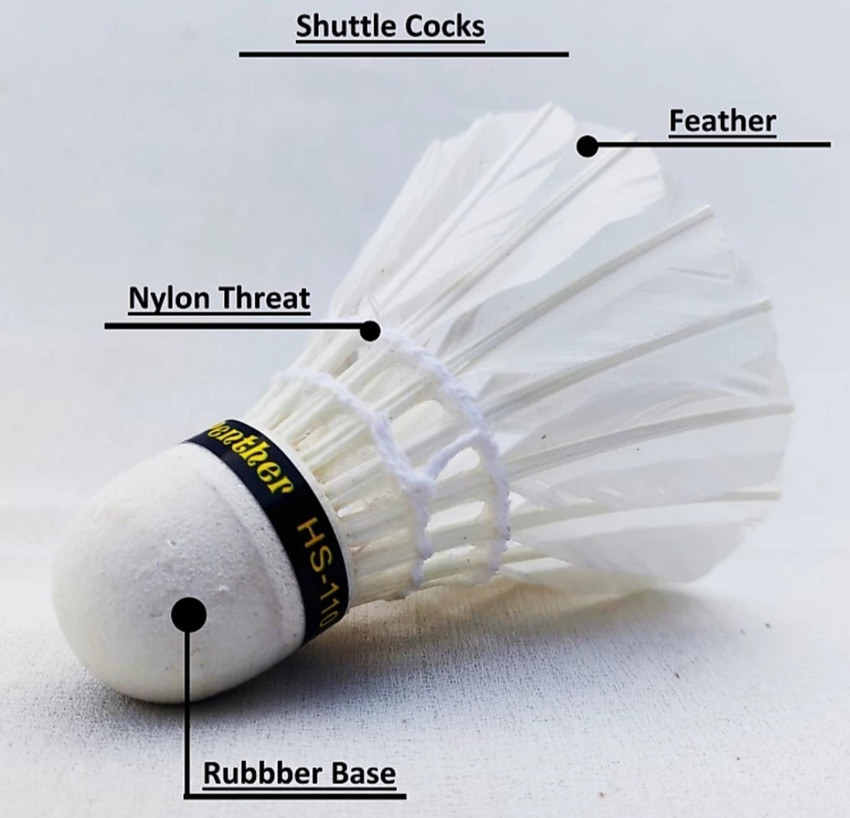 Badminton Racket Parts Labeled