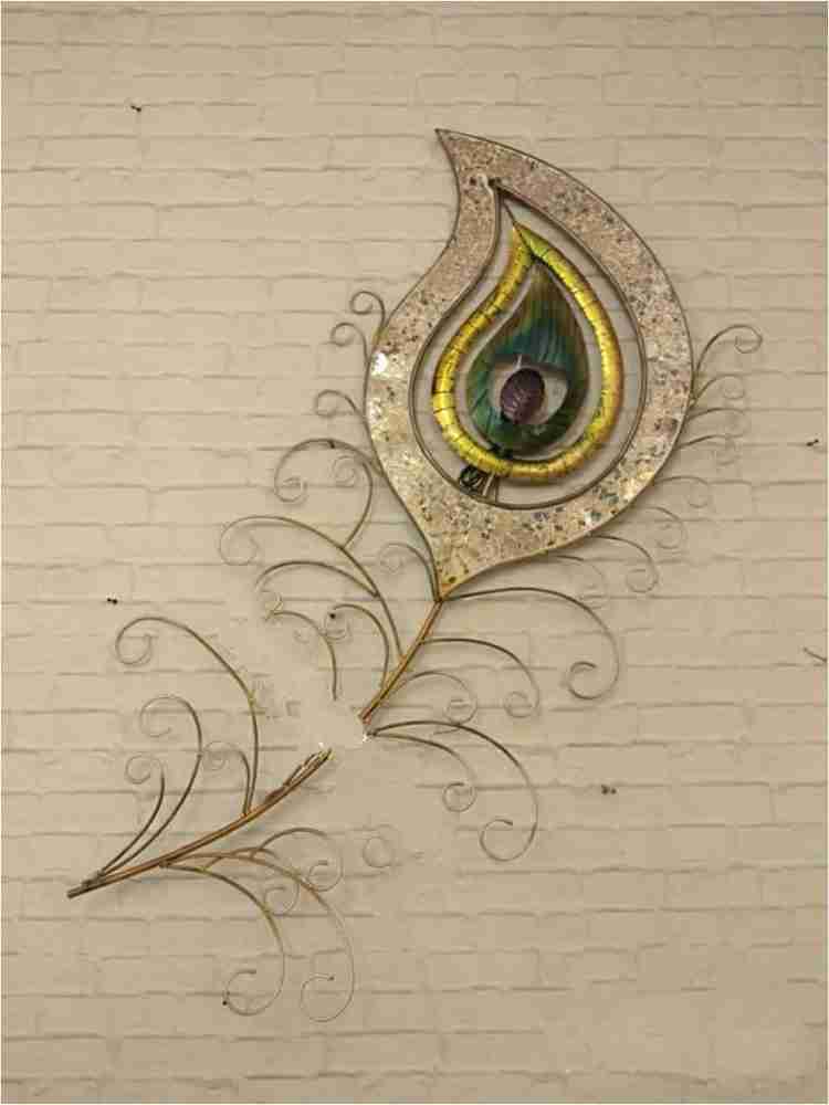 Peacock Feather Wall Decor Metal