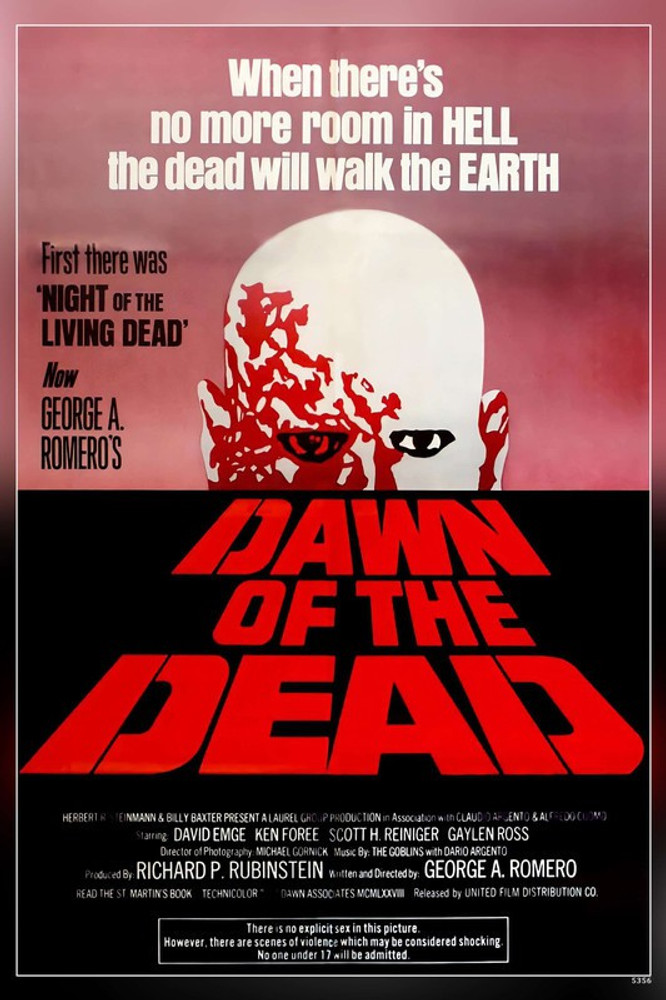 Original Dawn Of The Dead Poster