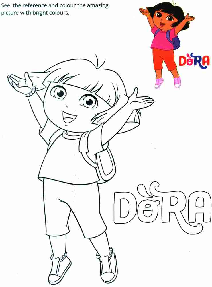 Dora Pictures To Colour