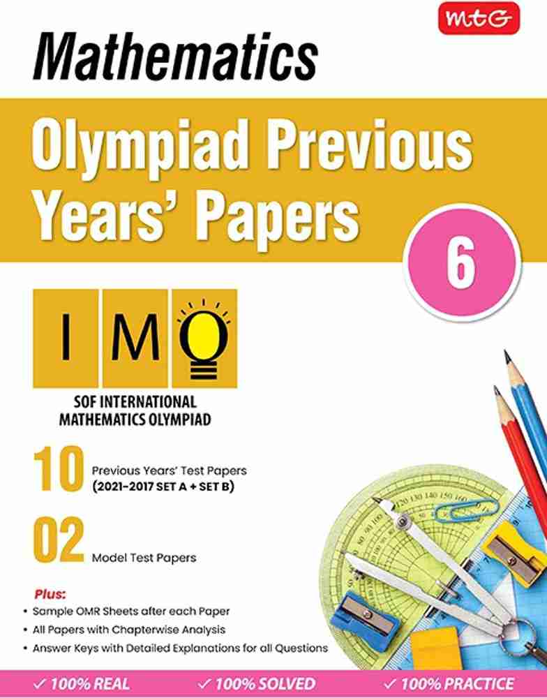 MTG Class Science Olympiad Previous Years Papers (For 2024, 48% OFF