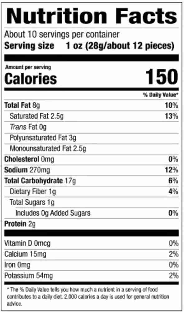 Takis Nutrition Facts
