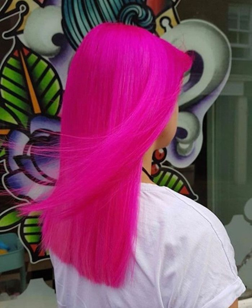 Hot Pink Color Hair
