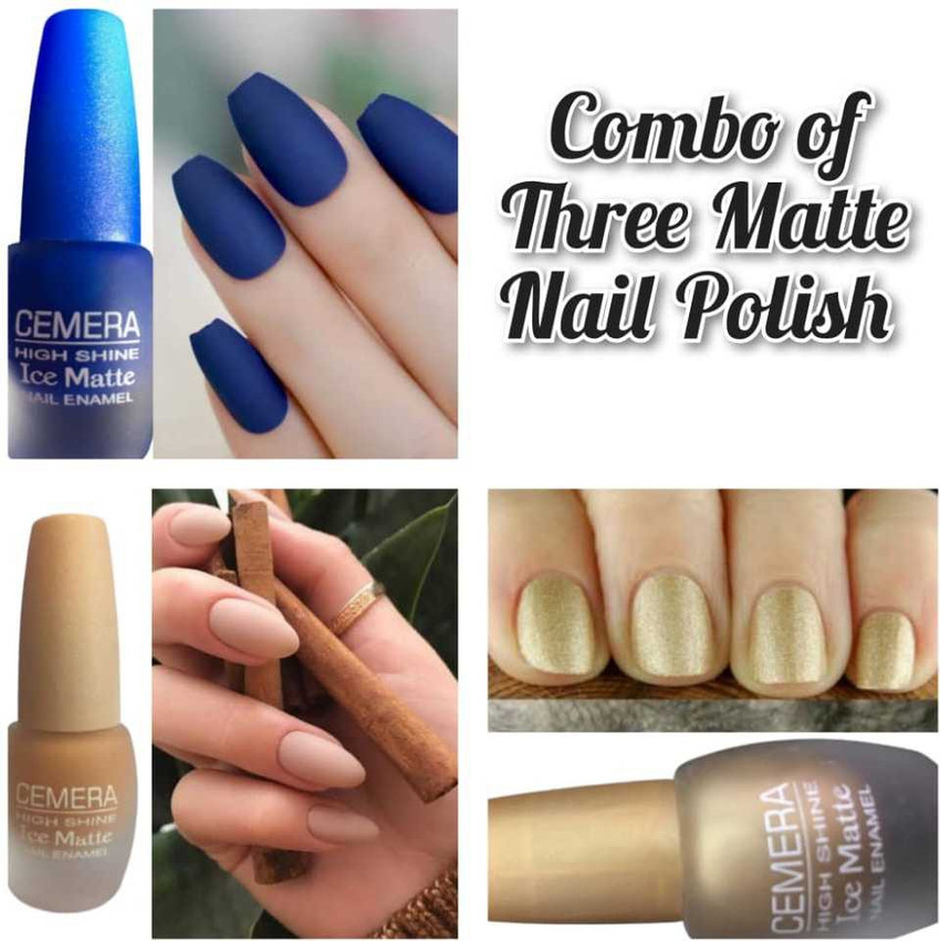 Blue Matte Nail Polish