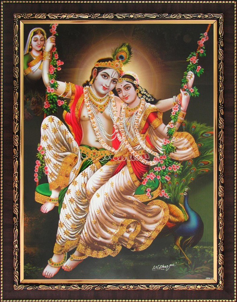 Modern Paintings Of Lord Krishna And Radha