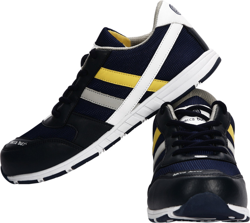 Strong Sports Comfortable Shoes For Men In Black Blue SR015
