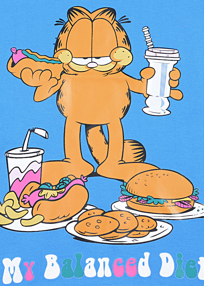 Garfield Eating Breakfast