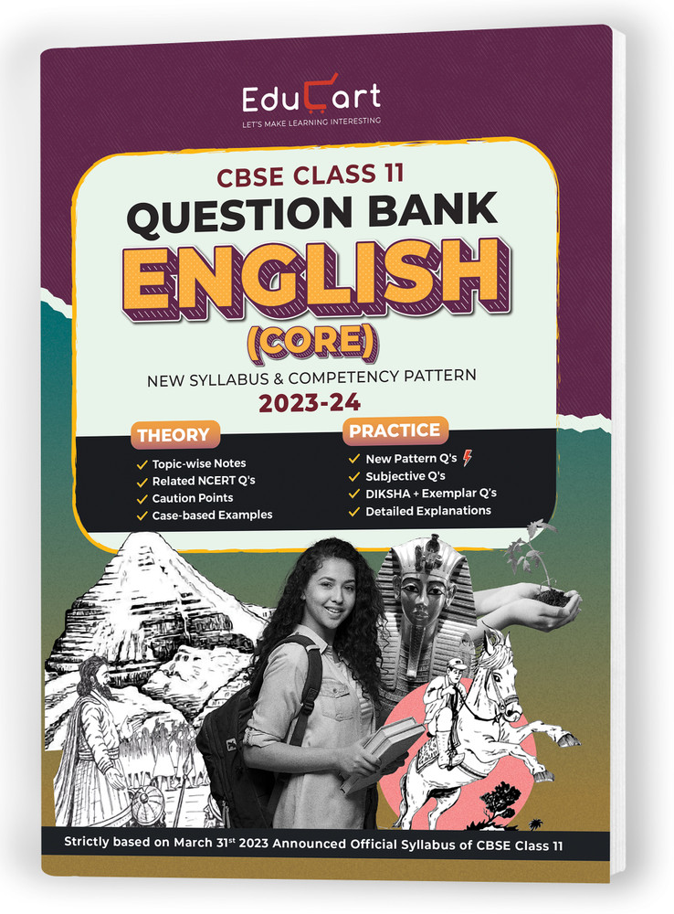 Educart One-shot Question Bank CBSE Class 10 ENGLISH 2024, 46% OFF