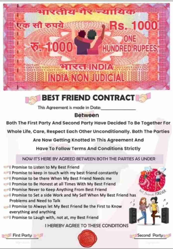 Best Friend Forever Contract