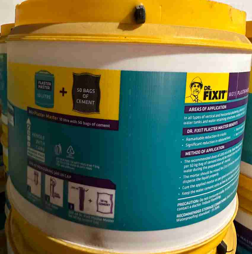 W013 FIXIT PLASTER MASTER 10L, Packaging Size: 10kg, 46% OFF