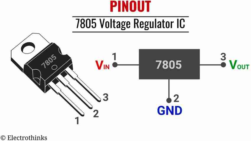 7805 Voltage Regulator IC Pinout, Circuit, And Its Working, 57% OFF
