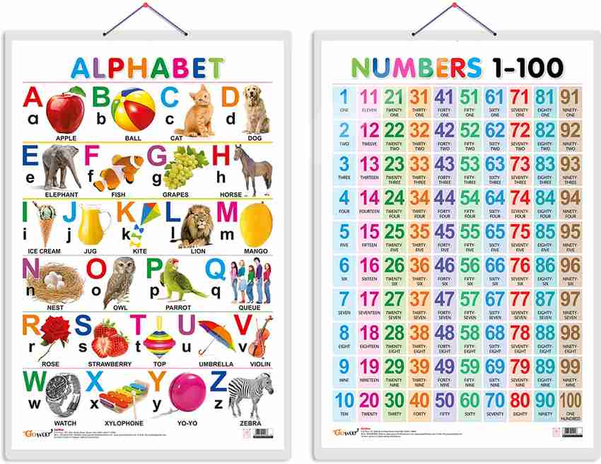 Early Learning Educational Charts For Kids| English, 44% OFF