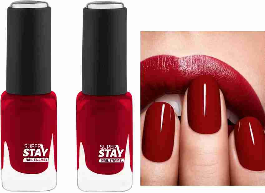 Dark Red Matte Nail Polish