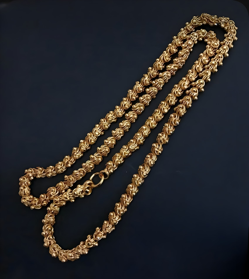 South Indian Gold Chain Designs For Women