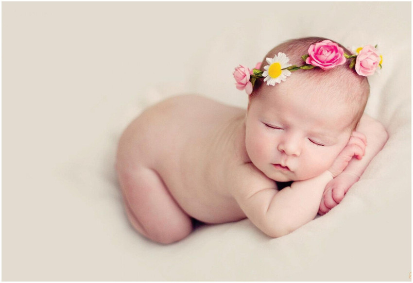 Cute Baby Photos With Flowers