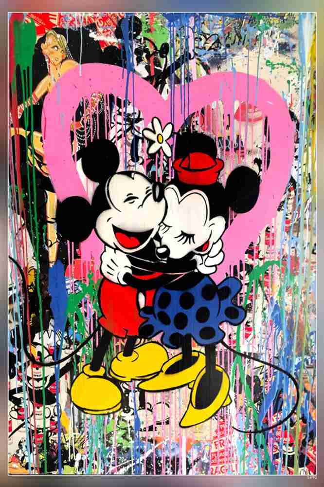 Graffiti Mickey Mouse And Minnie
