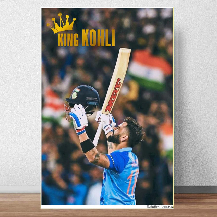 Virat Kohli Signature In Paper