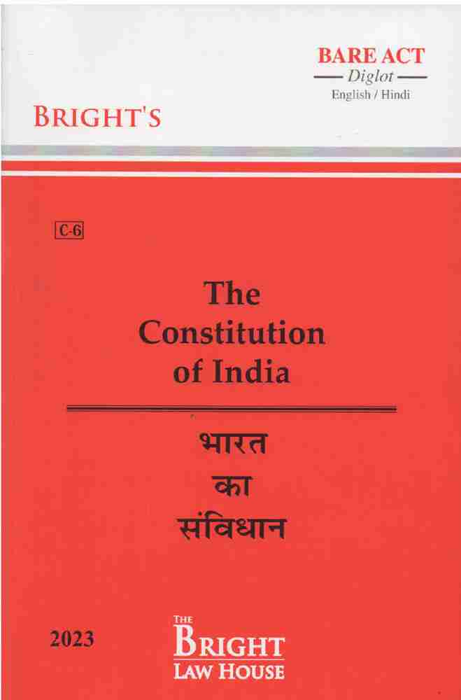 Constitution Of India Bare Act In Diglot 2022 49 Off