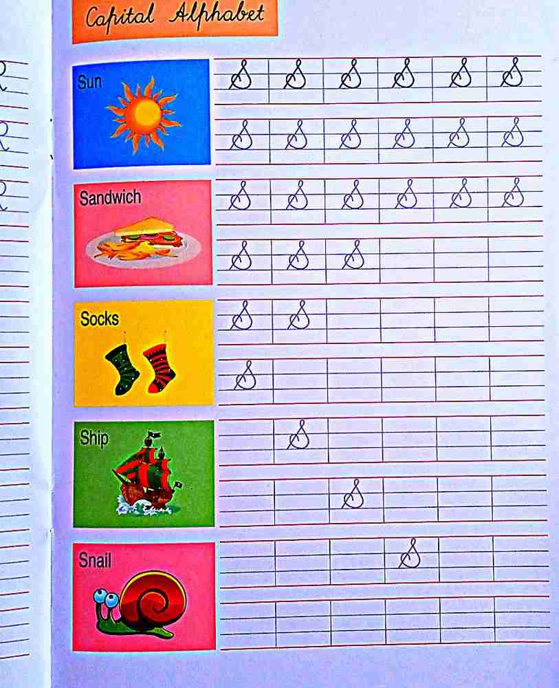 Cursive Capital Letters Chart