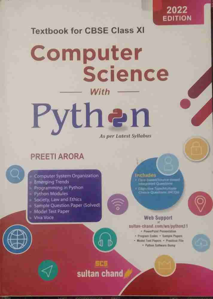 Computer Science With Python Textbook For Cbse Class 11 48 Off