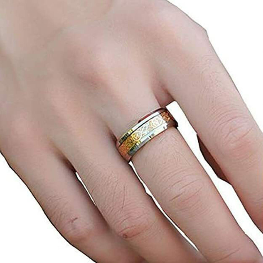 Gold middle finger ring store