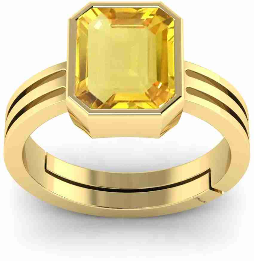 Yellow Sapphire Ring For Men